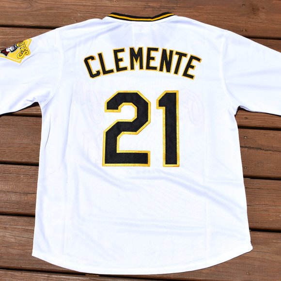 Pirates | Shirts | New Roberto Clemente Pittsburgh Pirates White ...